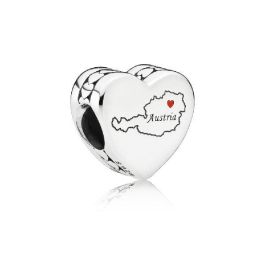 PANDORA Charm "Herz Österreich" -Gravur möglich- silber - jetzt günstig ...