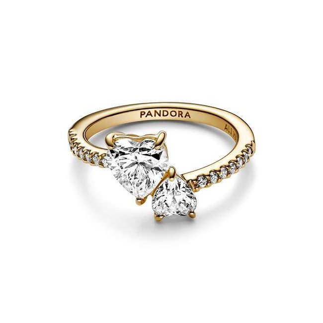 PANDORA Ring doppeltes Herz 161198C01 Jetzt gunstig kaufen
