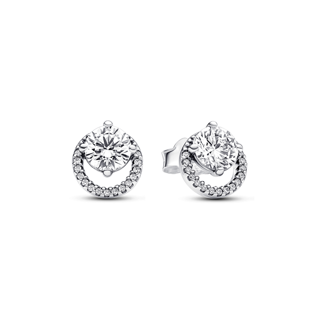 Pandora diamond stud earrings store